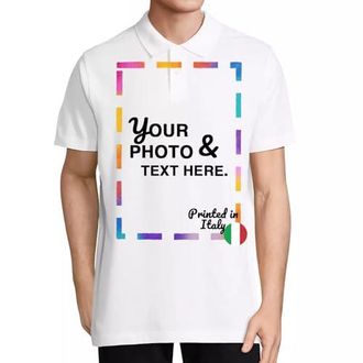 JOPHY & CO. JOPHY&CO Polo Homme Femme Unisexe 100% Coton T-shirt Personnalis&eacute; T-Shirt Personnalis&eacute; avec Impression Manches Courtes Personnaliser Photo &Eacute;crite ou L