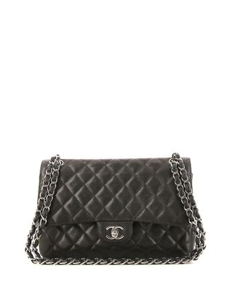 Chanel sac porté épaule Timeless Jumbo - Noir