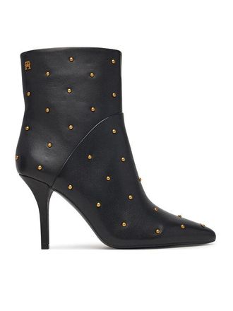 Tommy Hilfiger Stiefeletten High Heel Ankle Boot With Studs FW0FW09558 Schwarz