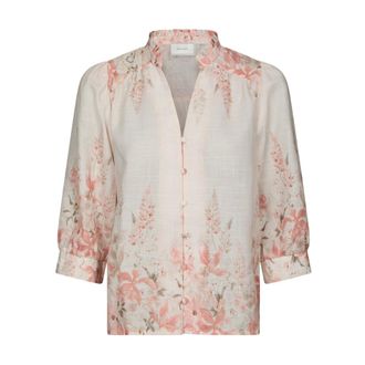 Neo Noir Roselle Blooming Bluse - - Blouses & Shirts - Damen - Rosa - XL