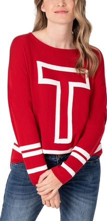 Timezone Damen College Pullover, Gloss red, XL