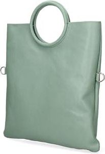 Gave Lux Sac &agrave; main pour femme en cuir v&eacute;ritable Made in Italy 29x30x1 cm GLX228105023FBG, Menthe, Taille unique