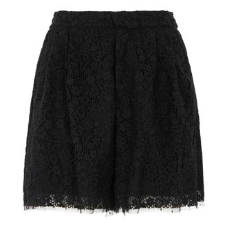Red Valentino Macram&eacute; Shorts in Kniel&auml;nge - - Shorts - Damen - Schwarzk - XS