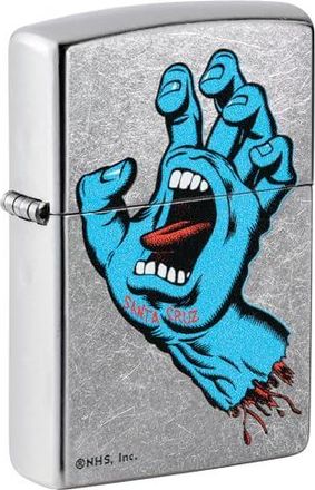 Zippo Sturmfeuerzeug - Santa Cruz Artist, Street Chrome, Color Image - Nachf&uuml;llbar - Wiederverwendbar - Windfestes Design - Geschenkbox - Made in USA