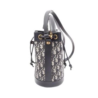Dior Sac &agrave; dos Pre-owned Oblique Small en toile et cuir - Femme - Pre-owned - Bleu - Taille: ONE Size