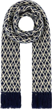 Valentino Garavani Homme, Accessoires, Multicolore, Taille: ONE Size Embroidered Wool Toute La V Scarf