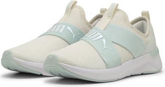 Puma Puma Softride Harli Slip Tc WNS Chaussures de course pour femme, Blanc chaud/bleu paisible, 37 EU