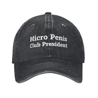 Generic Chapeau dHomme, Micro Penis Club P Blague Mode d&eacute;t&eacute; Trucker Chapeau Unissex Patins de Tennis personnalis&eacute;s DIY pour Hommes Visi&egrave;re de Soleil Casquette