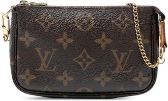 Louis Vuitton Crossbody Bags - Monogram Mini Pochette Accessoires - Gr. unisize - in Braun - für Damen
