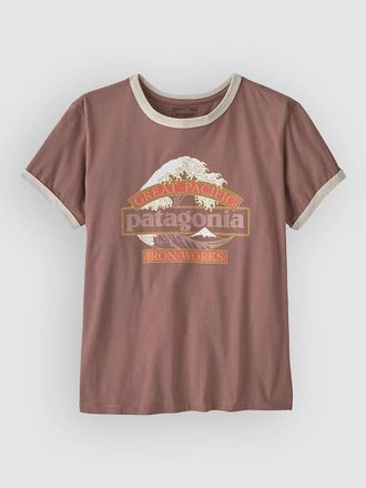 Patagonia Great Waves Ringer T-Shirt rose