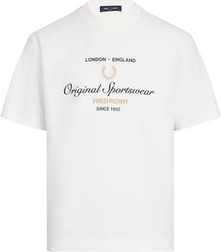 Fred Perry T-shirt brod&eacute; en coton