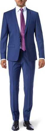 Roy Robson Herren Anzug blau Schurwolle