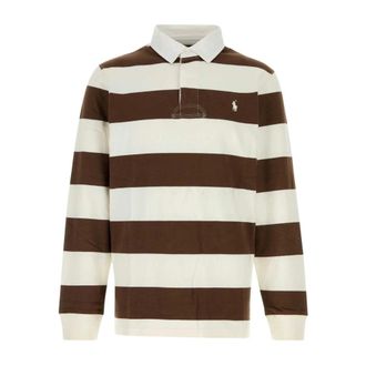 Polo Ralph Lauren Iconic Rugby Shirt - - Tops - Herren - Braun - M
