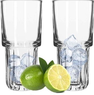 Libbey Longdrink Gl&auml;ser 12er Set stapelbar 355 ml Cocktail-Glas ~ys 5 7i1r+