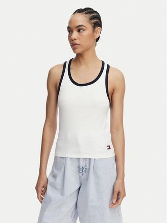 Tommy Hilfiger Top UW0UW06308 Wei&szlig; Regular Fit