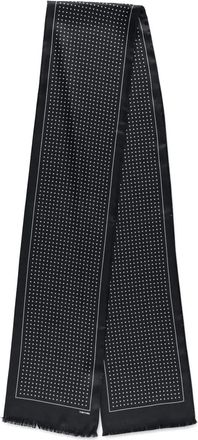 Tom Ford Schal mit Polka Dots - Schwarz