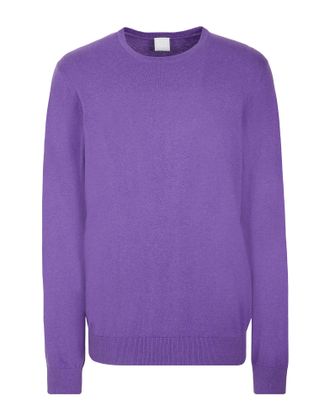 8 by YOOX COTTON-CASHMERE BLEND BASIC CREW-NECK JUMPER