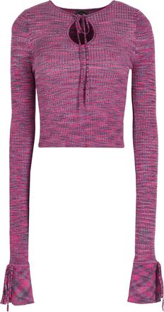 8 by YOOX VISCOSE PRINTED KNIT TOP