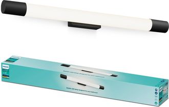 Philips Rover LED Spiegelleuchte rund, ideal geeignet f&uuml;r das Badezimmer, 10 W, 1500 lm, 2700 K, Schwarz, IP44, wasserfest