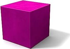 KLORIS Stuhl Puff Tisch, Violett, 45 x 45 cm