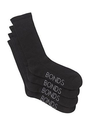 Bonds Lot de 2 paires de chaussettes tr&egrave;s confortables pour homme, Noir (lot de 2), 6-10 / Medium