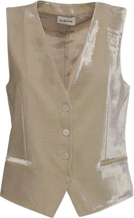 P.A.R.O.S.H. P.a.r.o.s.h., Femme, Vestes, Beige, Taille: 36 FR Gilet Relur24