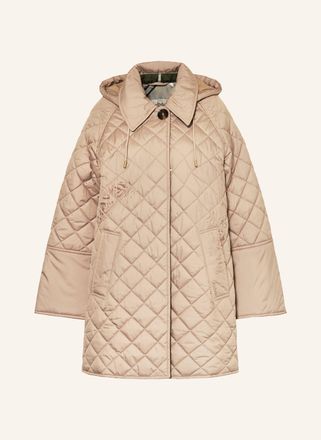 Barbour Steppmantel Cara Mit Abnehmbarer Kapuze beige