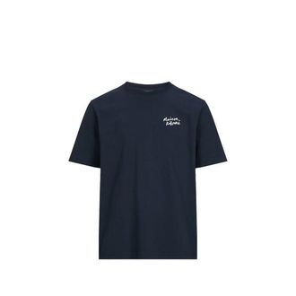 Maison Kitsun&eacute; T-shirt droit col rond &agrave; broderie