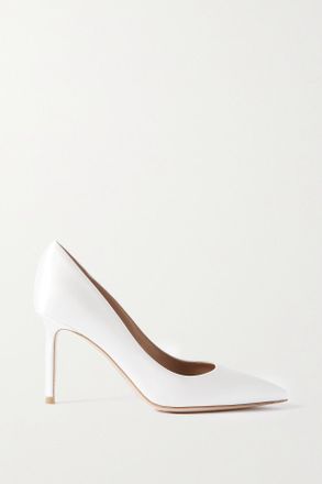 Gianvito Rossi Escarpins En Satin Gianvito 85 - Blanc