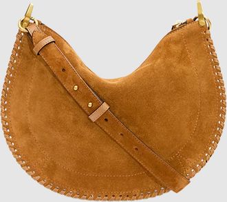 Isabel Marant Sac Bandouli&egrave;re Oskan Soft Zip Cognac