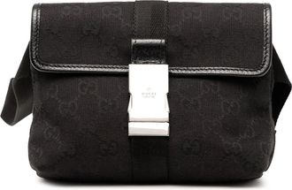 Gucci Bauchtaschen - GG Canvas Belt Bag - Gr. ONE SIZE - in Schwarz - f&uuml;r Damen