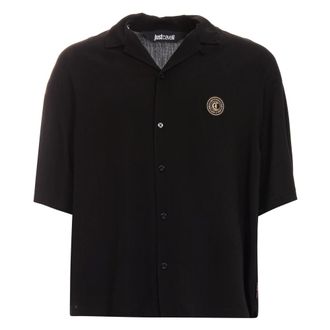 Just Cavalli Herren, Shirts, Schwarzk, SGr&ouml;&szlig;e