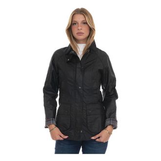 Barbour Beadnell Waxed Jacket - - Jackets - Damen - Schwarzk - XS