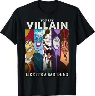 Disney Villains You Say Villain Like Its A Bad Thing Panels T-Shirt