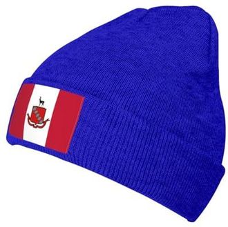 Generic Bonnet dhiver Tricoté Drapeau De LArrière Classique Bonnet Chapeau Tricot Chaud Beanie Hats pour Sports Adultes Cyclisme