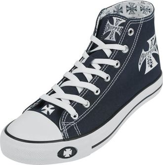 West Coast Choppers Warrior - Baskets Montantes Homme Baskets hautes marine EU44 Coton
