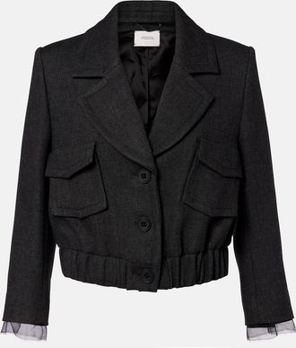 Dorothee Schumacher Cropped-Jacke Layered Coolness mit Organza