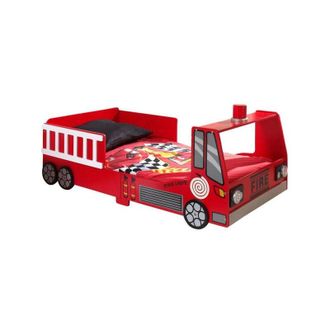 Paris Prix Lit Enfant Pompier 70x140cm Rouge