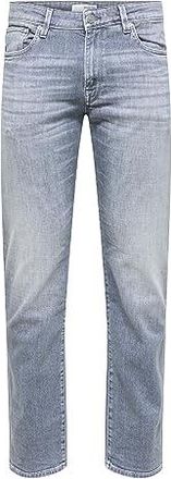 Selected SELECTED FEMME Homme Slhstraight-scott 22604 Lg Su Jns W Noos Jeans, Grau, 33W / 32L EU