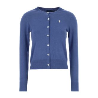 Polo Ralph Lauren Cotton Blend Cardigan - - Knitwear - Damen - Blau - L