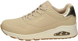 Skechers Uno Shimmer Away Basket Femme, Natural, 41 EU