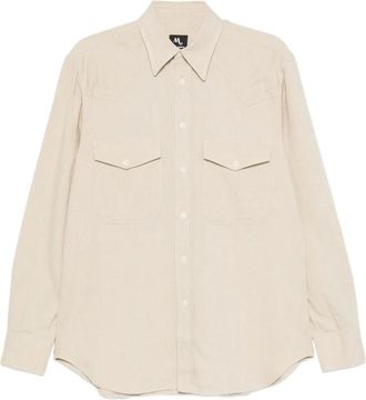 Doppiaa chemise à poches poitrine - Tons neutres