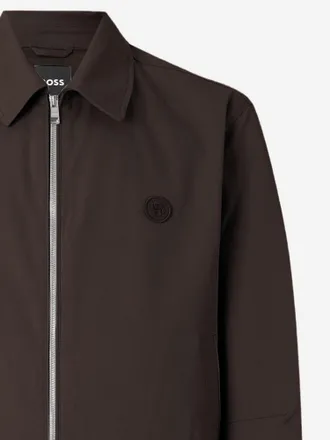 HUGO BOSS Stretch Cotton Jacket - Brown