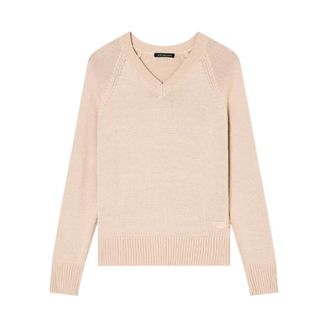 A|X Armani Exchange V-Ausschnitt Pullover - - Knitwear - Damen - Beige - M