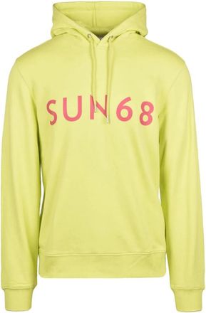 Sun 68 Homme, Sweatshirts et sweats &agrave; capuche, Jaune, Taille: XL SweaT-shirt &agrave; capuche