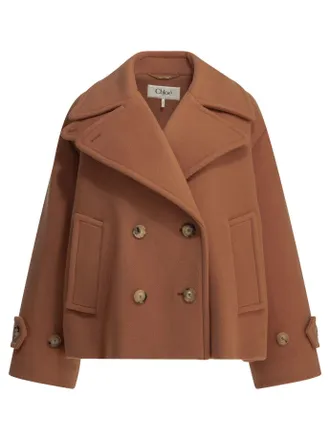 Chlo&eacute; Manteau court en laine Chlo&eacute;