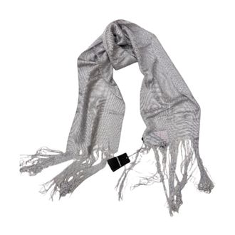Emporio Armani Lady Knit Scarf - - Accessories - Damen - Grau - ONE SIZE