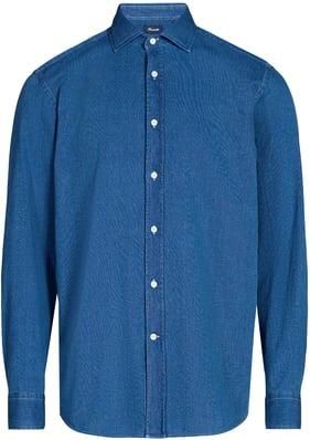 Fa&ccedil;onnable Chemise en coton tiss&eacute;e