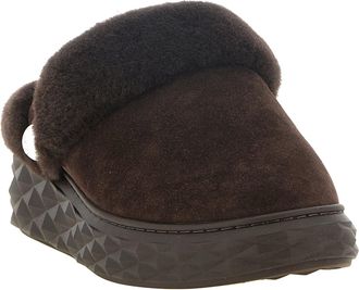 Jimmy Choo London Diamond Maxi Mule Slipper - Brown