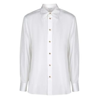 Bottega Veneta Cotton Poplin Shirt - - Blouses & Shirts - Damen - Wei&szlig; - XS